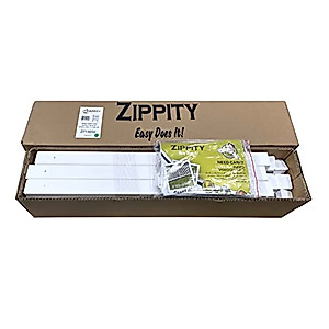 Zippity Outdoor Products ZP19056 No Dig Roger Rabbit Garden Fence (3 Pack), White, 24" W x 22" H