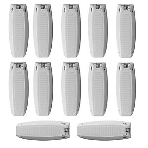 OPL5 12 Pcs Baggage Door Catch White, RV Door Holder, Compartment Catch Holders for RV Camper Trailer Motorhome Storage Latch Hook Holders (12 PCS)