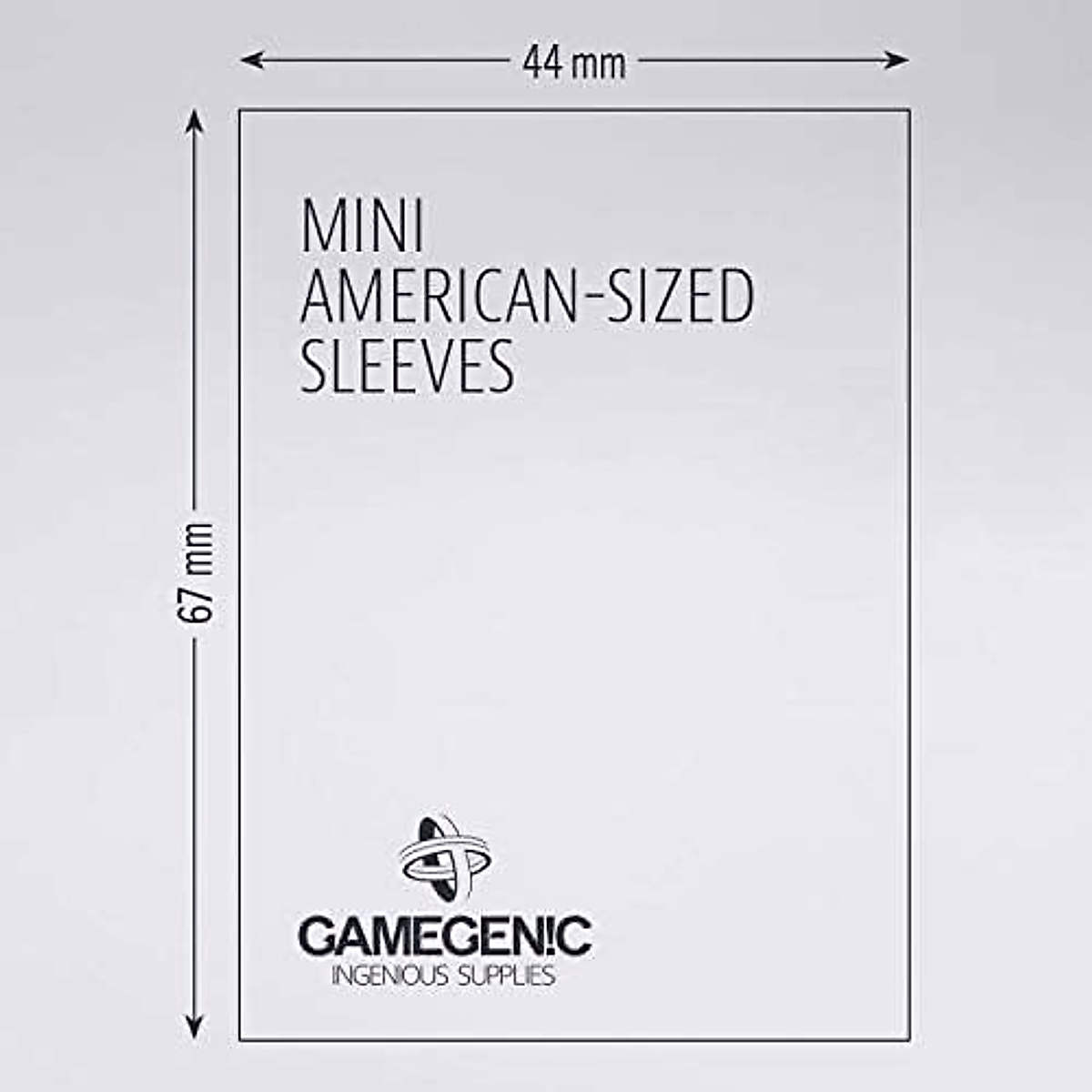 Prime Board Game Sleeves | Pack of 50 Extra-Clear Sleeves | 44 by 67 mm Card Sleeves Optimized for Mini American Card Games | Premium Card Protection | FFG Yellow Color Code | Made by Gamegenic