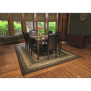 IHF Home Decor | Cappuccino Premium Braided Collection | Primitive, Rustic, Country, Farmhouse Style | Jute/Cotton | 30 Days Risk Free | Accent Rug/Door Mat | 27"x48" Rectangular