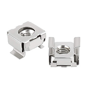 uxcell 35 Pack, M5 Cage Nut, 304 Stainless Steel for Server Shelf Cabinet
