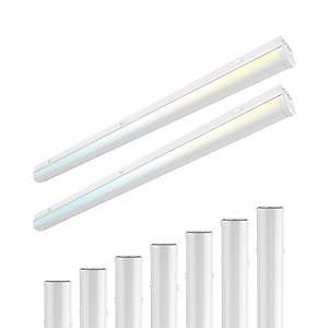 4FT LED Shop Light 40W LED Linear Strip Lights,Watt Adjustable 30W/35W/40W-Up to 6000Lumens 3500K/4000K/5000K /6000K,0-10V Dimmable LED Commercial Ceiling Light for Garage Workshop Warehouse-9Pack