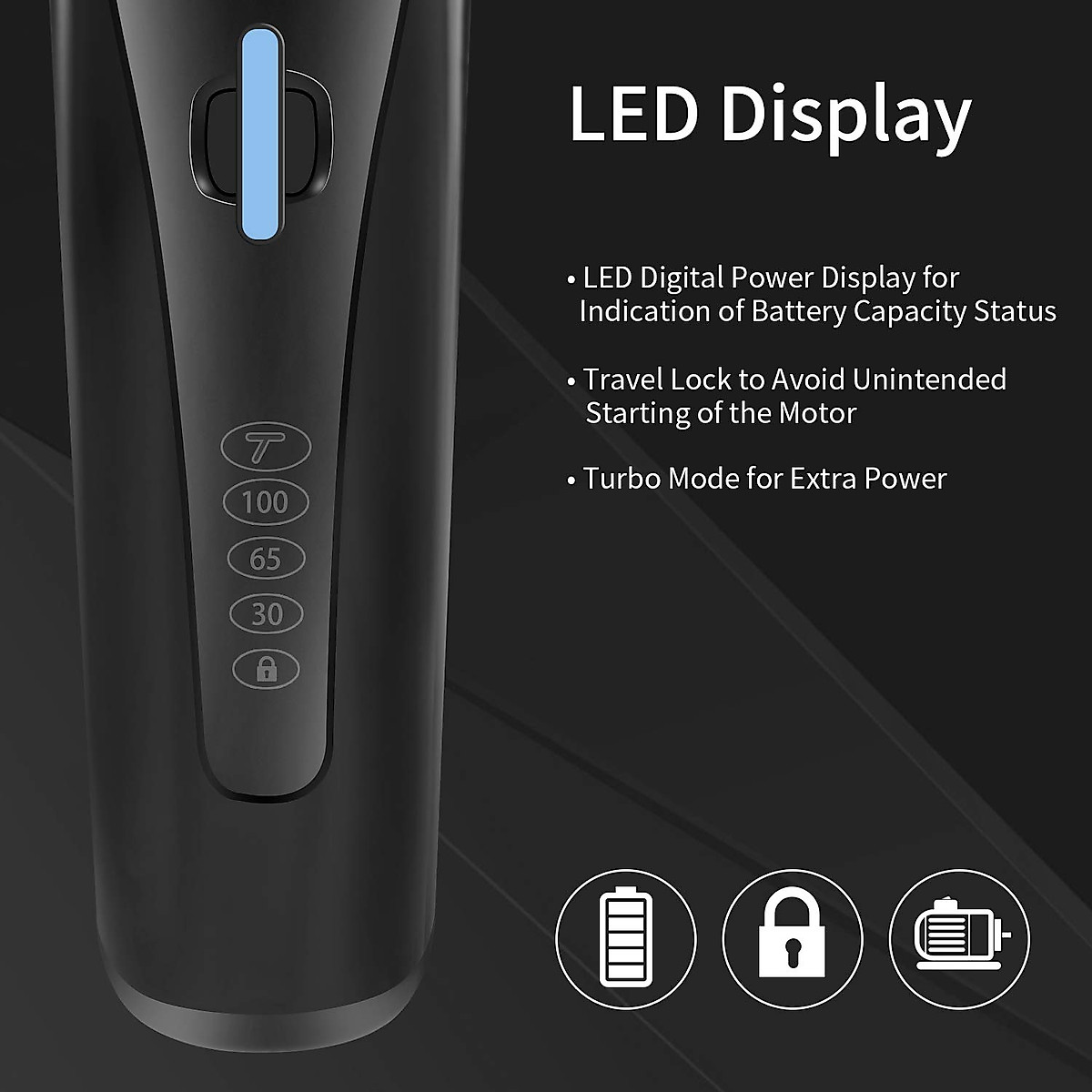 othos Multi-Functional Electric Hair Clipper Beard Trimmers Shaver Kit for Men Mustache Hair Face Nose Body Ear Trimmers Set USB Charging Rechargeable Lithium Battery Waterproof Cordless Stand LED