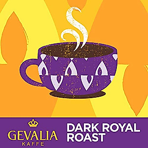 GEVALIA Dark Royal Roast Coffee, K-CUP Pods, 18 count (Pack Of 4)