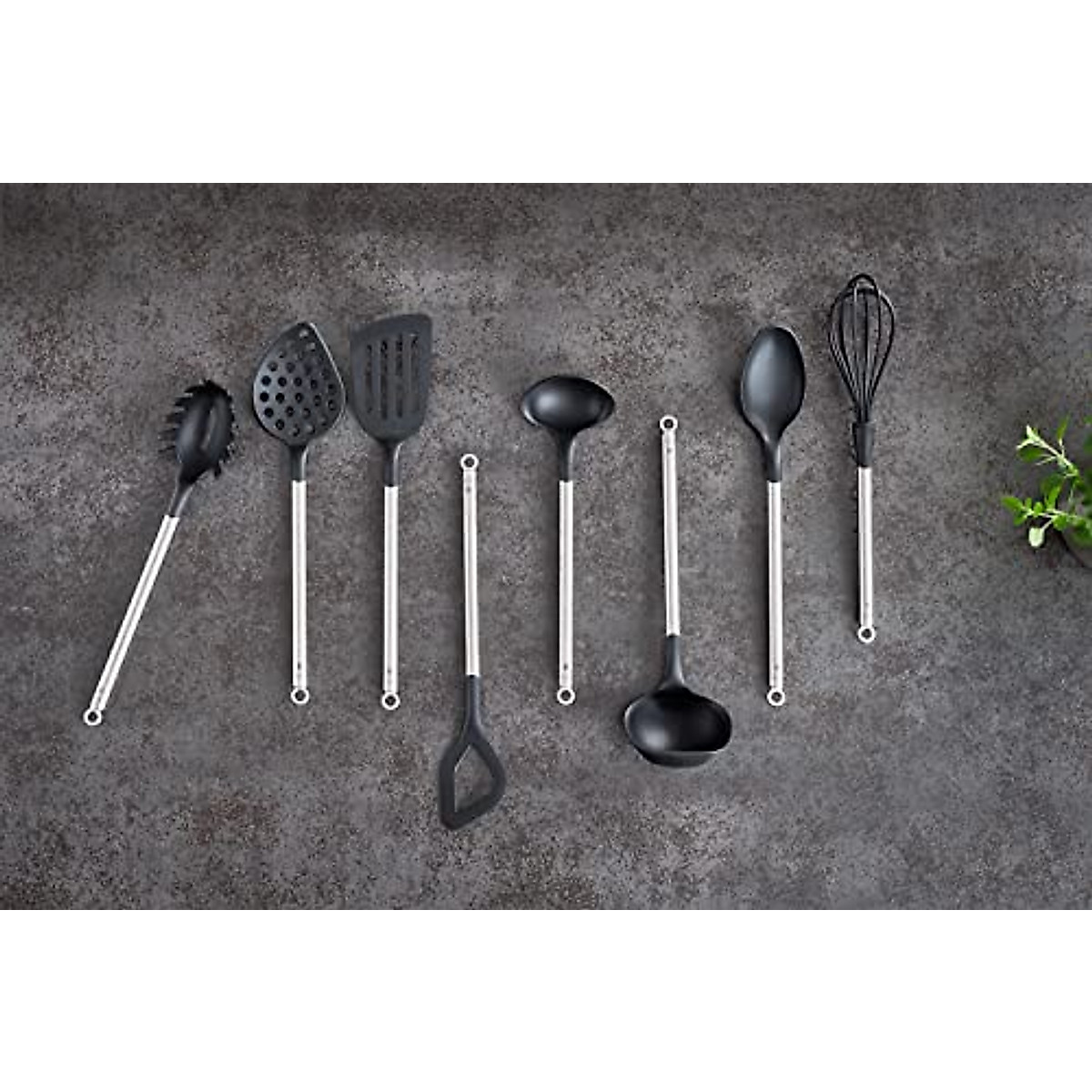 Rösle Basics Line Slotted Turner Spatula with 13.5 in. Stainless Steel Handle