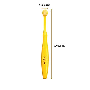 Gaeulhouse Tiny Small and Medium Dog Toothbrush Made in Korea Toothbrush Bristles That are Soft and Do Not Irritate Your Dog’s Gums Small Toothbrush Grip and Excellent Tartar Removal (4pcs)