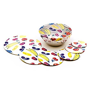 NORPRO Plastic Bowl Covers, 6 Piece Set, 3-Inch to 10-Inch, Multicolored