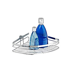 WENKO Corner Shower Caddy, Shower Shelf, Corner Shower Shelf, Shower Corner Caddy Made of Stainless Steel, Shower Storage, Shiny 10.4 x 2.6 x 7.5 in