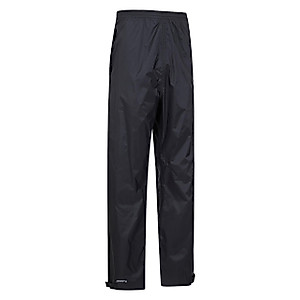 Mountain Warehouse Pakka Mens Waterproof Rain Over Pants - Breathable Black Large