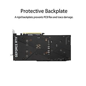 ASUS Dual NVIDIA GeForce RTX 3070 OC Edition Gaming Graphics Card (PCIe 4.0, 8GB GDDR6 Memory, HDMI 2.1, DisplayPort 1.4a, Axial-tech Fan Design, Dual BIOS, Protective Backplate, GPU Tweak II)