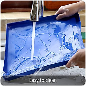 Solid Cooking Oven Basket, Black Basket, Non-Stick PTFE Solid Pizza Basket Tray, Food Grade BBQ Crisper Basket for French Fries, Chicken Fillets, Chicken Wing Rack by KITCHENRAKU KR