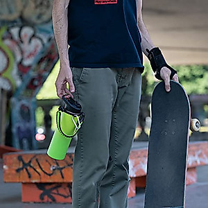 Farsea Wide Mouth Water Bottle Straw Lid, Caps with 2 Straws and 1 Brush - 40oz, 32oz, 24oz, 18oz