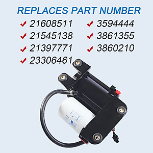 Electric Fuel Pump Assembly Replacement For Volvo Penta 21608511 21545138 4.3L 5.0L 5.7L for 4.3OSI 4.3GXI 5.0OSI 5.0GXI 5.7GI 5.7GXI 5.7OSI 5.7OSXI 3594444 213977771 3861355 3860210