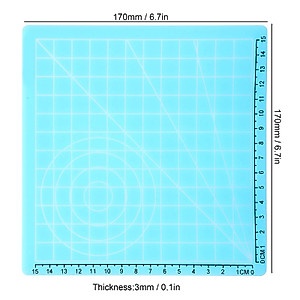 YILUFA Printing Pen Drawing Template Pad Printing Pen Silicone Design Mat Accessory A Type,Material Silicone,6.7 X 6.7 X 0.1in,