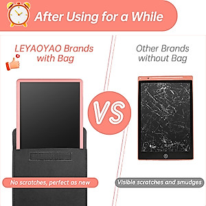 LCD Writing Tablet for Kids Doodle Board with Bag, Electronic Digital Colorful Screen Drawing Tablet, Etch a LEYAOYAO 10-Inch Drawing Pad Sketch Pads, Toy - Gift for 3-6 Years Old Girls Boys