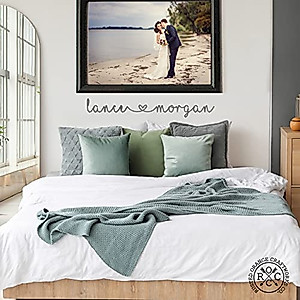 ROCC RUSTED ORANGE CRAFTWORKS CO. I Heart You 36" Wedding Decorations for Reception Personalized Metal Name Sign Wedding Reception Decorations Mr and Mrs Sign Wedding Present Personalized Metal Signs