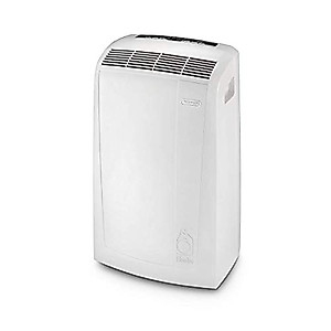 De'Longhi 3-in-1 Portable Air Conditioner, Dehumidifier & Fan + Remote Control & Wheels, 400 sq ft, Large Room, 6000 (DOE) / 10000 BTU (ASHRAE), White, PACN250GN (Renewed)