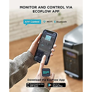 EF ECOFLOW Portable Power Station DELTA Pro, 3.6KWh Expandable Portable Home Battery(LiFePO4), 3600W AC Output, Solar Generator (Solar Panel Not Included) For Home Backup, RV, Travel, Outdoor Camping