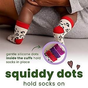 squid socks Girls Viscose from Bamboo Socks | 0-6M, 6-12M, 12-24M, & 2T-3T | Grip Socks that Stay On | As Seen on Shark Tank | Chanel