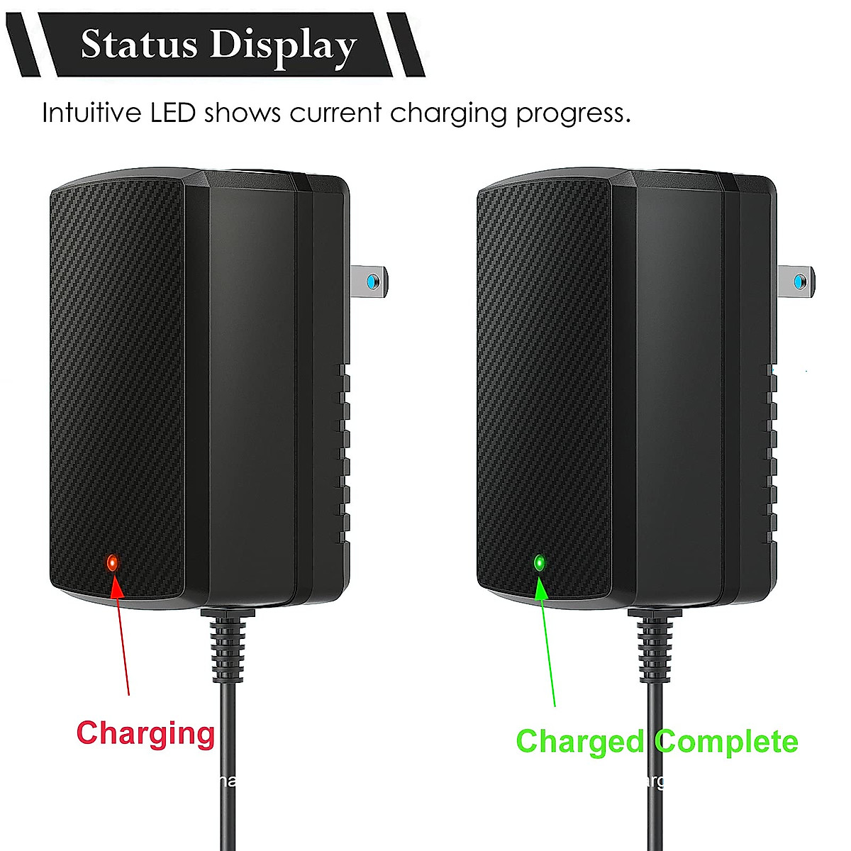 12v Charger for Kids Ride On Toys Car 12 Volt Battery Charger for Best Choice Products SUV Kid Trax Dynacraft Kidzone Bumper Car Jeep Electric Mercedes Lamborghini Powered Wheel Charger