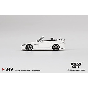 Mini GT 1:64 Honda S2000 AP2 Type S Grand Prix White 349 DIECAST Model MGT00349 True Scale Miniatures