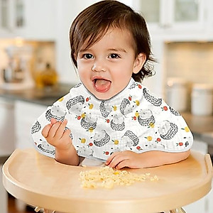 vvfelixl Baby Burp Cloths Hedgehog Apple Baby Newborn Cotton Burping Cloths Set Baby Washcloths 4 Pack