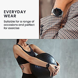 kwmobile Straps Compatible with Huawei Watch GT3 Pro (46mm) / GT Runner/Watch 3 Straps - 2x Replacement Silicone Watch Bands - Black/Grey