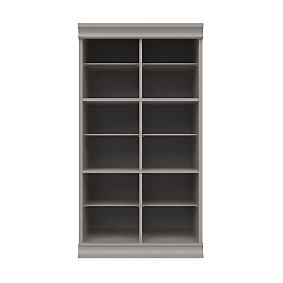 ClosetMaid 4597 Modular Storage Stackable 12-Shelf Unit with Dividers, Taupe