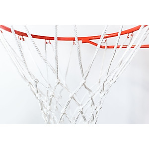 Ultra Sporting Goods Heavy Duty Basketball Net Replacement - All Weather Anti Whip, Fits Standard Indoor or Outdoor Rims - 12 Loops (White)