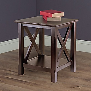 Winsome Xola 20W x 19.13-Inch D End Table, Cappuccino (40420)