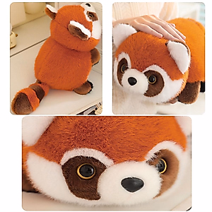 INSTITIZER 2 in 1 Plush Red Panda Stuffed Animal Panda Plush Toy, 9.8 inch Plush Panda Dolls Cute Funny Plushies Toy,Soft Red Panda Pillow Toy for Kids Adults Girls Boys, 0GVM8GUYND70351327M3YV