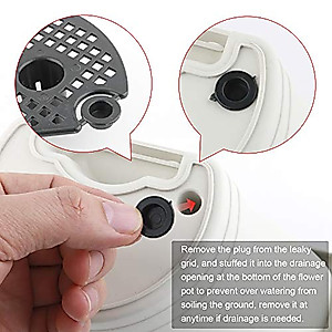 Hanging Vertical Planter, NEWKITS 3 Pcs Modular Hanging Planters Free Combination Wall Planter for Yard Garden Outdoor and Indoor Hanging Decorations - White