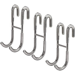 HYDDNice 3PCS Shower Door Hooks 304 Stainless Steel Over Door Hooks Bathroom Class Door Hooks Bath Towel Hooks