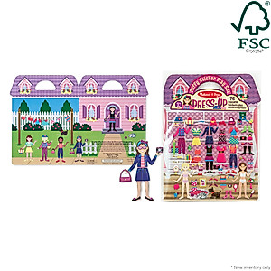 Melissa & Doug Puffy Sticker Activity Book: Dress-Up - 76 Reusable Stickers - FSC Certified