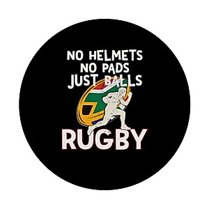 Funny South Africa Rugby No Helmets Design PopSockets Standard PopGrip
