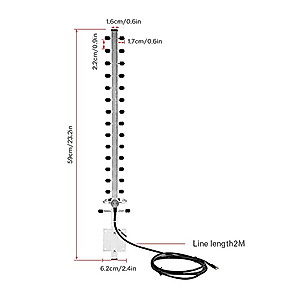 Pilipane RP?SMA Connector 2 4GHz 25dBi DirectionalAntenna WLAN Router Outdoor 2M Cable forNetwork Router Reapter, DirectionalYagi Antenna, DirectionalYagi Antenna,
