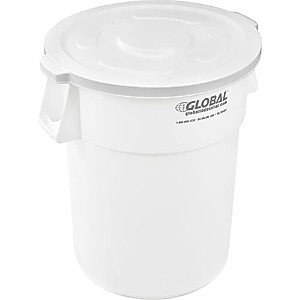 55 Gallon Garbage Can Lid, White
