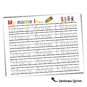 Personalized Name Tracing Worksheets: Handwriting Practice
