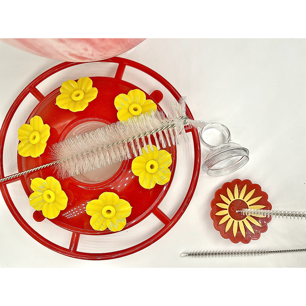 KINGSEM 12 PCS Straw Cleaner Brush kit with 2mm-25mm /6.5-10 INCH for Tube and Pipe.Tumbler, Sippy Cup, Bottle with Straw,Hummingbird feeders and Drinking Straw, Brushes for Cleaning Tanks