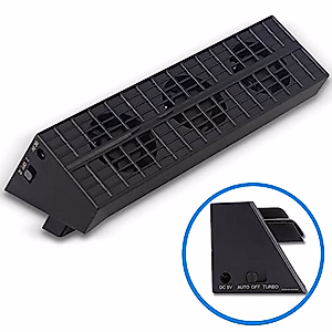 Linkhood Cooling Fan for PS4 Slim, External USB Cooler Game Console Cooling Fan with Extra USB3.0 Port for Sony Playstation 4 Slim Console (for PS4 Slim Only)