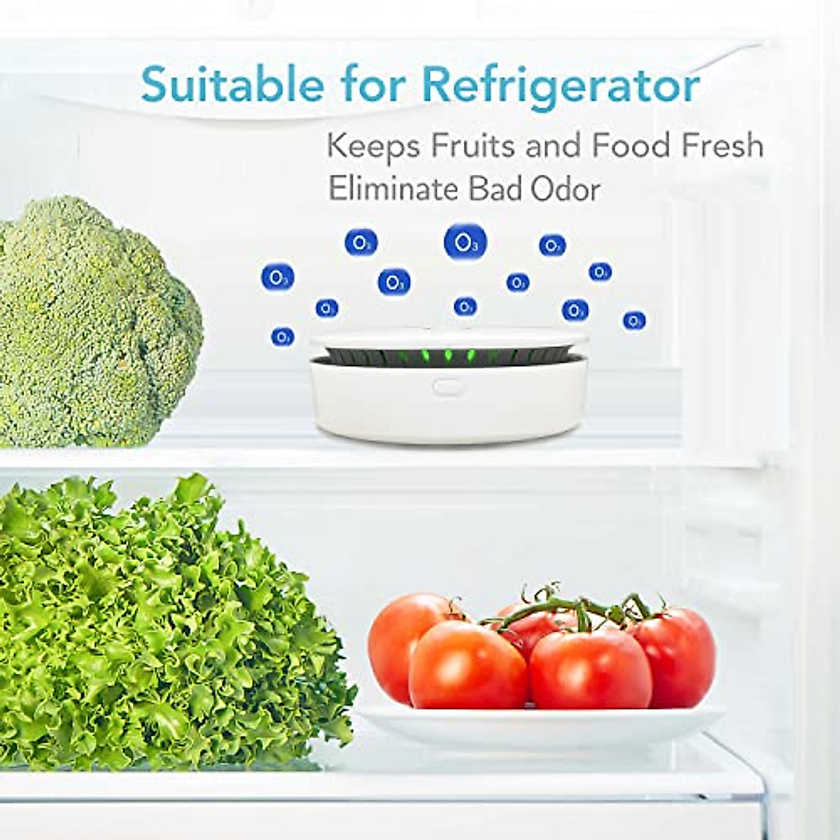 Portable Ozone Ionic Air Purifier Rechargeable 2 in 1, Purifying Air and Eliminate Odor