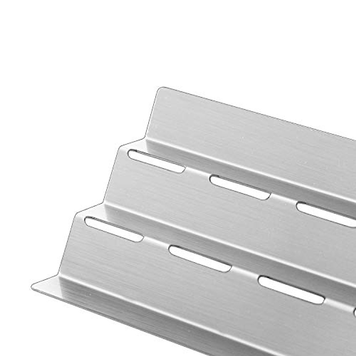 Kalomo Stainless Steel Grill Heat Plates Shield Flame Tamer, 17-9/16" BBQ Gas Grill Replacement Parts for Lowes, Perfect Flame 276964L, Huntington 6561-64, GrillPro 224069, Broil King, Broil-Mate