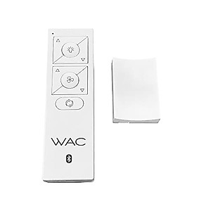 WAC Lighting 6-Speed Ceiling Fan Wireless Bluetooth Remote Control Wall Cradle in White