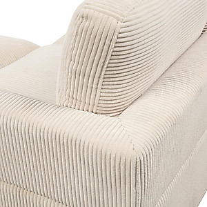 HanStrong Modular Sectional Sofa Couch Convertible L Shaped Corner Sofa Upholstered Couch with Ottoman for Living Room Apartment Office, Beige