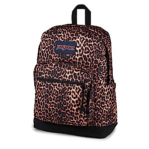 JanSport Right Pack Backpack - School, Travel, Work, or Laptop Bookbag with Leather Bottom, Hydrangea