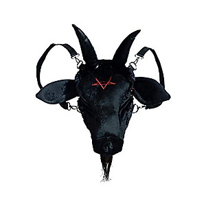 kreepsville 666 Goathead Baphomet Plush Purse Bag