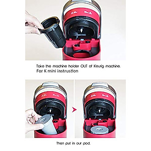 BRBHOM Pack of 3 Reusable Capsules Pods Coffee Filters Replacement Compatiable for 1.0 Brewers Universal Fit B30 B40 B50 B60 B70 Series