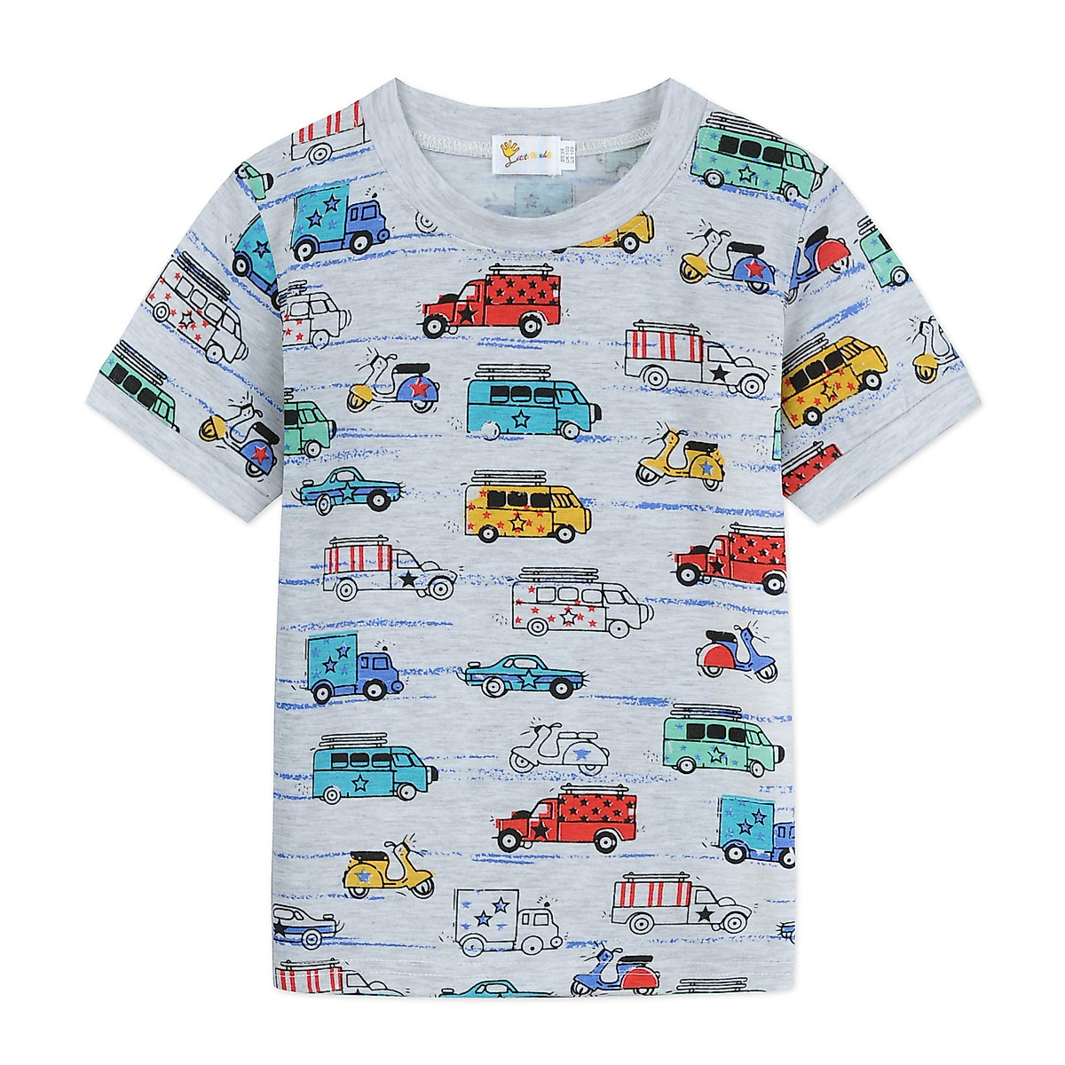Little Boys Car Pajamas Toddler Boy Short Sleeve Cartoon Sport Short Sets 2 Years