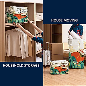 TAILI Hanging Vacuum Storage Bags Variety 7 Pack and Cube Vacuum Storage Bags 3 Jumbo Pack Flying Crane Style