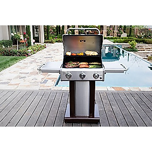 Kenmore 3 Burner Outdoor Patio Gas BBQ Propane Grill in, Mocha